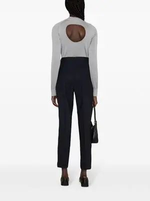 PAROSH Virgin Wool Tailored Trousers