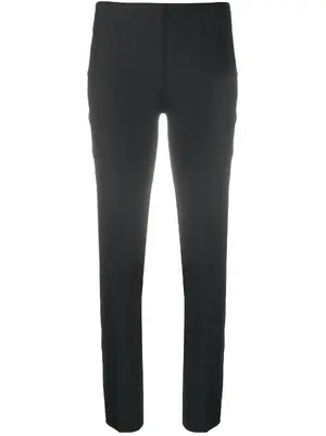 PAROSH Slim Fit Cropped Trousers - Nero