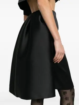 PAROSH Layered Detail Midi Skirt