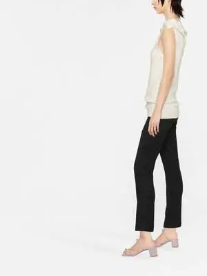 PAROSH Mid-rise Tapered Virgin Wool Trousers