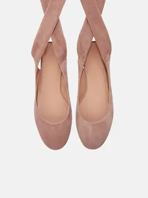 Attico Cloe Ballerina Shoes - Mud