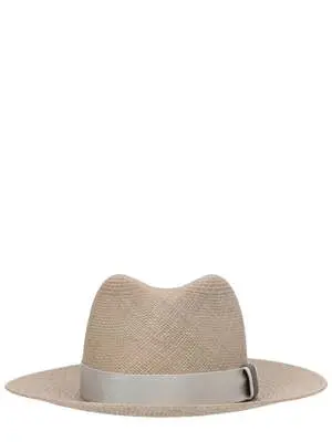 Brunello Cucinelli Straw Fedora - Beige