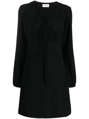 PAROSH V-neck Mini Dress