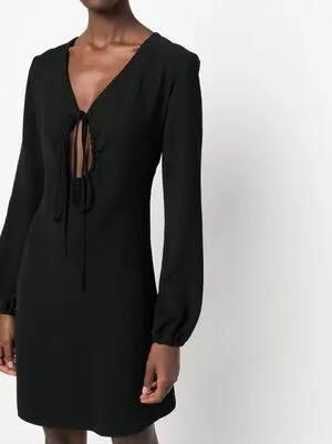 PAROSH V-neck Mini Dress