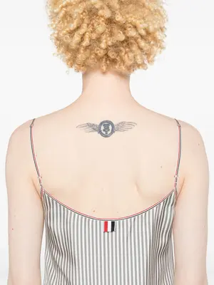 Thom Browne Striped Pleated Minidress