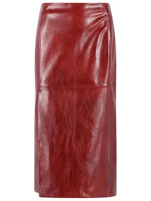 Sportmax Leather Straight Skirt