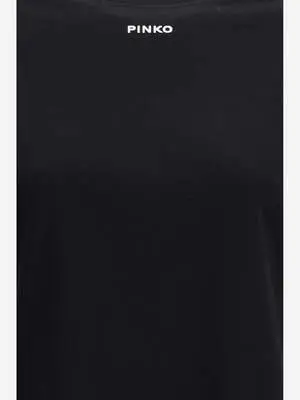 Pinko Cotton Logo T-shirt - Black