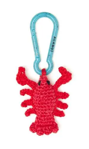 Alanui Handmade Lobster Crochet Key R - Red Coral