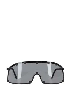 Rick Owens Sunglasses Shielding - Blk Temple/blk Lens