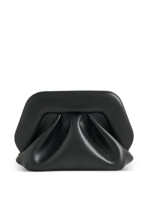 THEMOIRE Bios Small Vegan Leather Clutch - Black