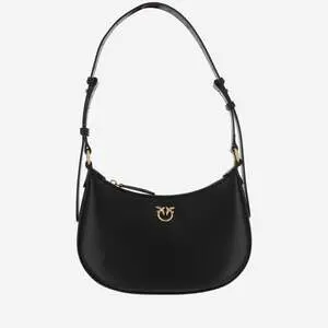 Pinko Simply Love Half Moon Mini Bag - Black