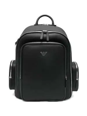 E.ARMANI EXCLUSIVE PRE Multi-pocket Backpack - Black