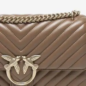 Pinko Love One Classic Shoulder Bag - Brown