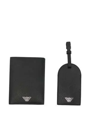 E.ARMANI EXCLUSIVE PRE Passport Holder - Black