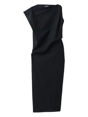 Jacquemus La Robe Drap Midi Dress