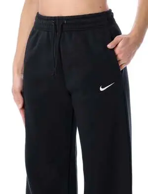 Nike Wide-leg Fleece Trousers - Black