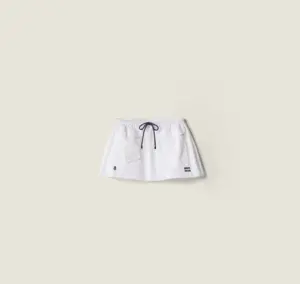 Miu Miu Poplin Skirt - Bianco