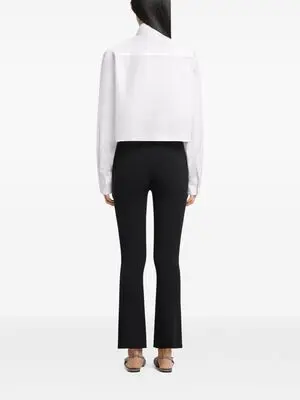 COURREGES Ribbed-knit Capri Pants