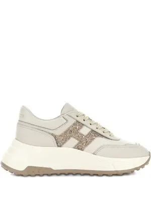 Hogan Hi Fi Leather Sneakers - Ivory