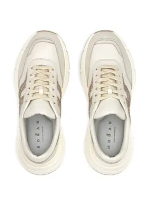 Hogan Hi Fi Leather Sneakers - Ivory