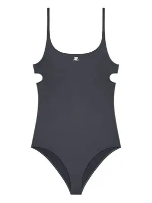 COURREGES Cut-out One-piece Swimsuit - Grey
