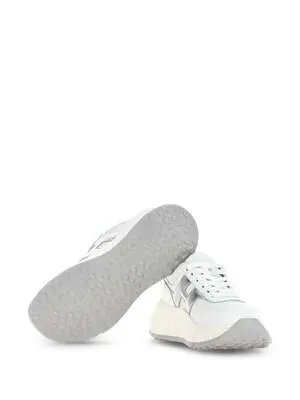 Hogan Hi Fi Leather Sneakers - Silver