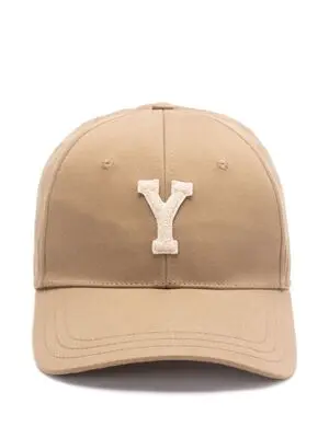 Saint Laurent Logo Baseball Cap - Kaki