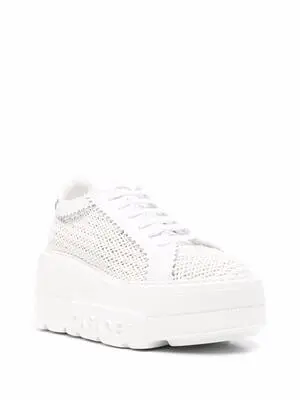 Casadei Nexus Leather Platform Sneakers