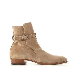 Saint Laurent Round Toe Boots For Men
