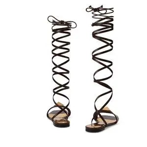 Valentino Garavani Leather Spiral Sandals