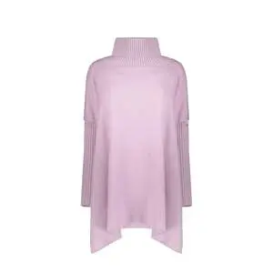 Herno High Collar Asymmetric Poncho