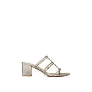 Valentino Garavani Rockstud Mules - Gold