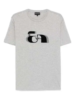 E.ARMANI EXCLUSIVE PRE Printed Cotton T Shirt