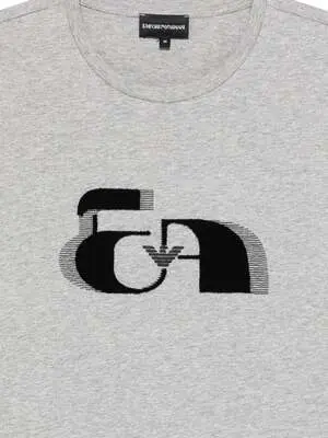 E.ARMANI EXCLUSIVE PRE Printed Cotton T Shirt