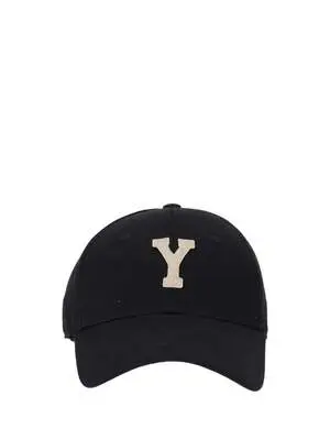 Saint Laurent Cotton 6-panel Cap - Black/ivory