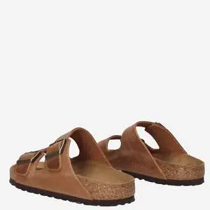 BIRKENSTOCK Arizona Oiled Leather Sandals - Brown