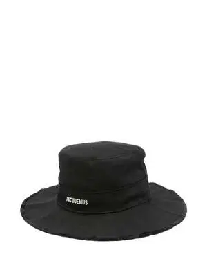 Jacquemus Cotton Bucket Hat - Black