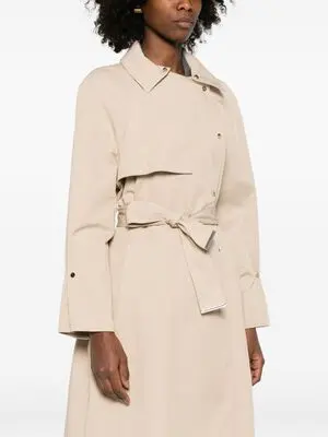 Emporio Armani Cotton-blend Trench Coat - Beige