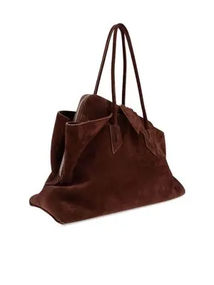 Attico La Passeggiata Leather Shoulder Bag - Brown