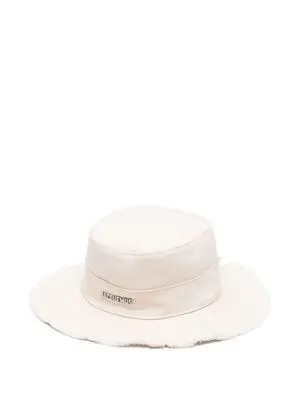 Jacquemus Cotton Bucket Hat - White