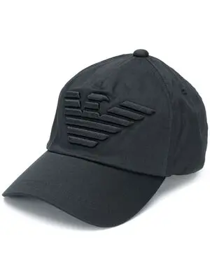 Emporio Armani Logo Baseball Cap - Black