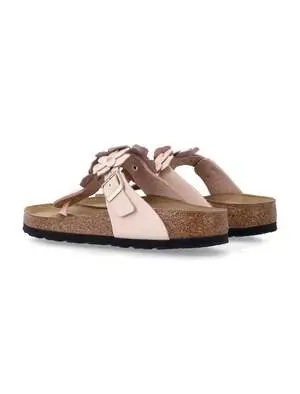 BIRKENSTOCK Gizeh Floral Appliqué Thong Sandals