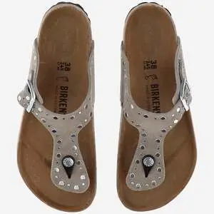 BIRKENSTOCK Gizeh Rivet Sandals - Beige