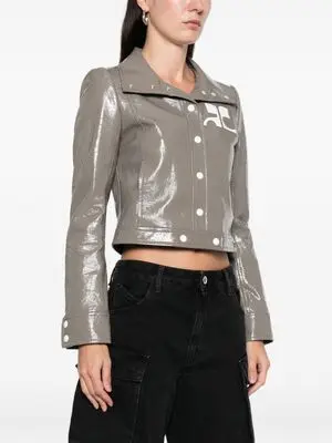 COURREGES RE EDITION Faux Leather Jacket