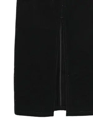 Emporio Armani Sequin Embellished Long Skirt - Black