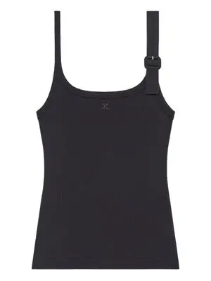 COURREGES Cotton Tank Top