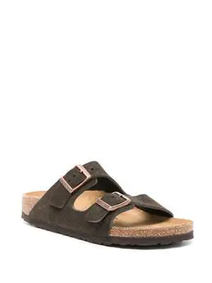 BIRKENSTOCK Arizona Suede Sandals - Brown