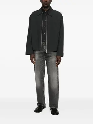 Emporio Armani Logo Cotton Shirt - Black