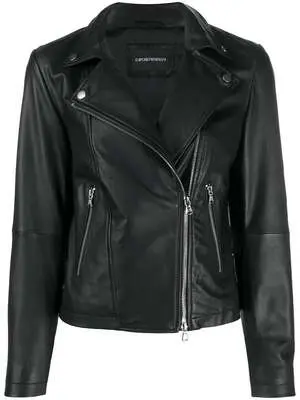 Emporio Armani Leather Biker Jacket