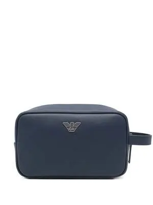 Emporio Armani Logo Beauty Case - Blue
